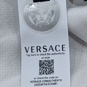 Versace | Shirts | Mens Versace Medusa Patch Polo Shirt Whitegold ...